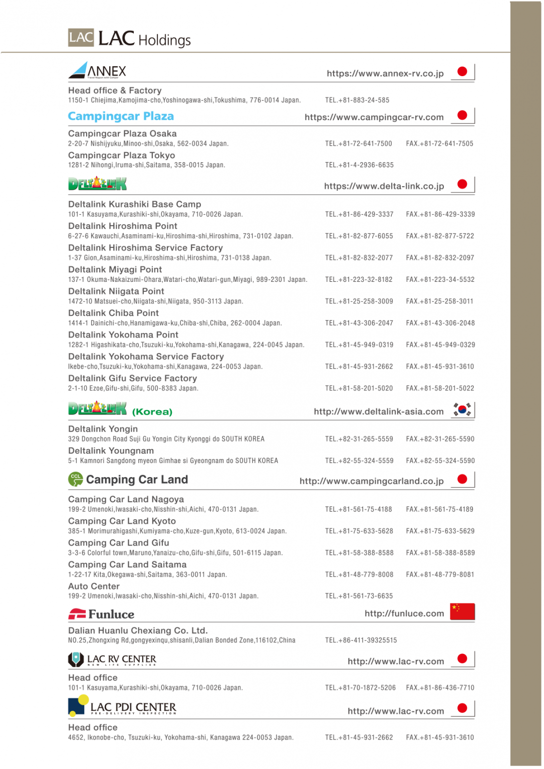 Welcome LAC Holdings