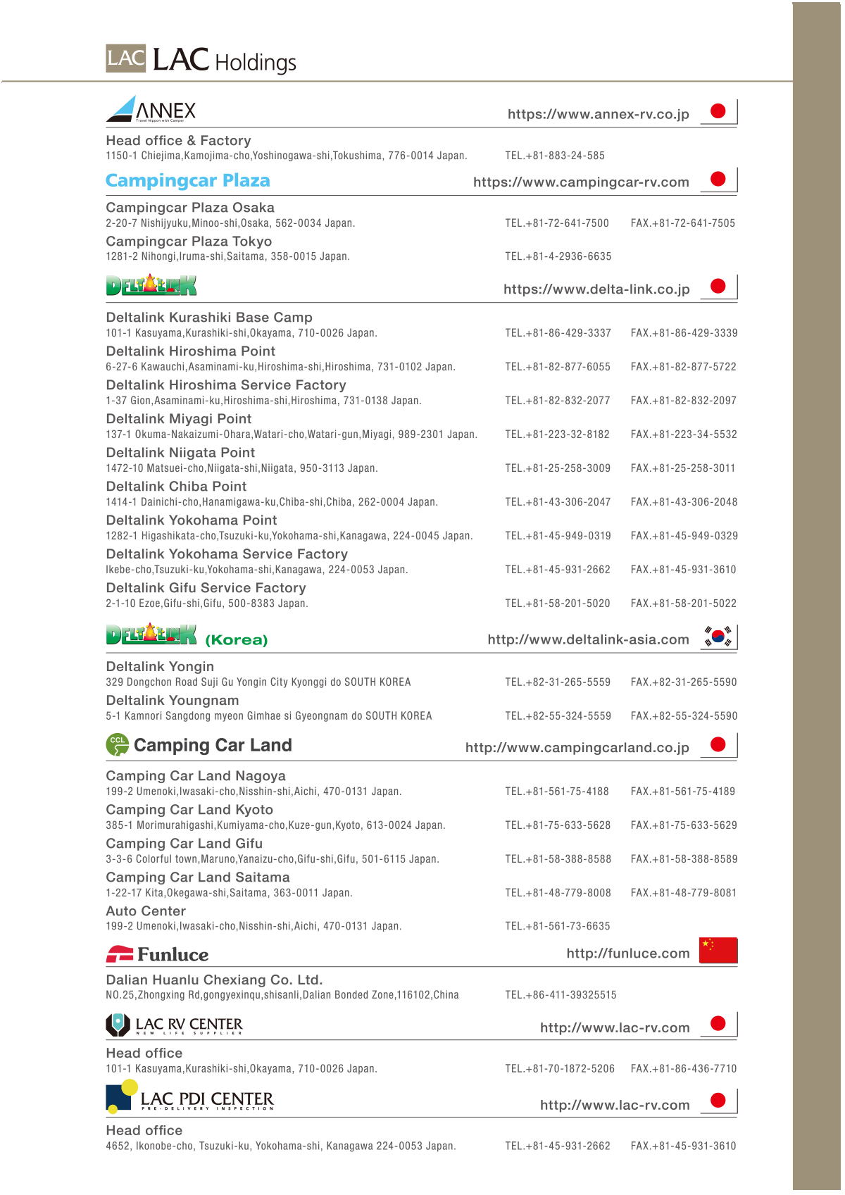 Welcome LAC Holdings